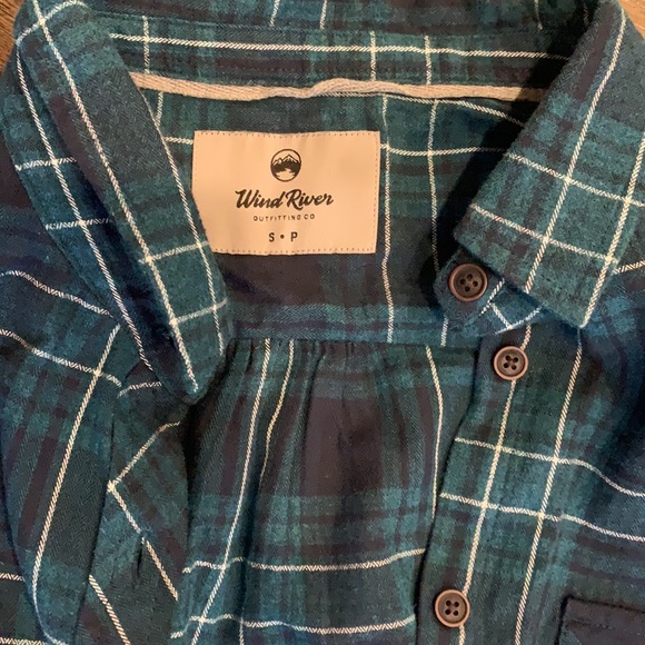 Wind River | Tops | New Wind River Blueteal Plaid Flannel Shirt | Poshmark